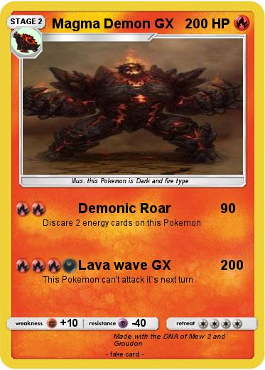 Pokémon Magma Demon GX - Demonic Roar - My Pokemon Card