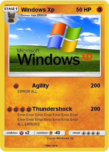 Pokémon Windows Xp 136 136 - Agility - My Pokemon Card