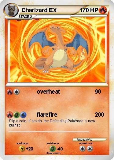 Pokémon Charizard EX 175 175 - overheat - My Pokemon Card