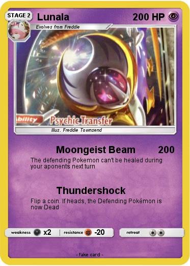 Pokémon Lunala 289 289 - Moongeist Beam - My Pokemon Card