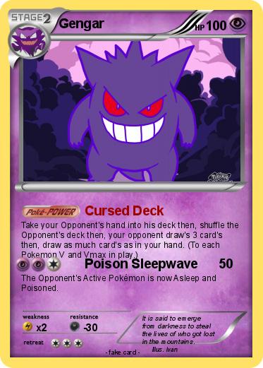 Pokémon Gengar 1343 1343 - Cursed Deck - My Pokemon Card