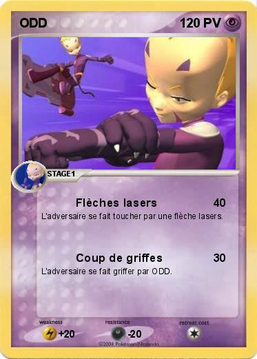 Pokémon ODD 62 62 - Flèches lasers - Ma carte Pokémon