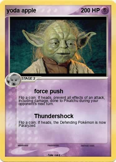 Pokémon yoda apple - force push - My Pokemon Card