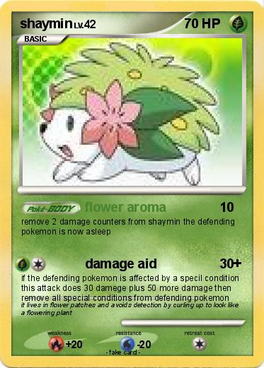 Pokémon shaymin 747 747 - flower aroma - My Pokemon Card