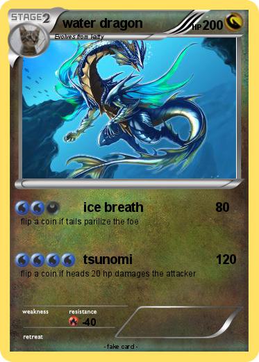 Pokémon water dragon 221 221 - ice breath - My Pokemon Card
