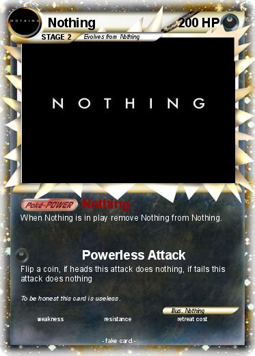 Pokémon Nothing 319 319 - Nothing - My Pokemon Card