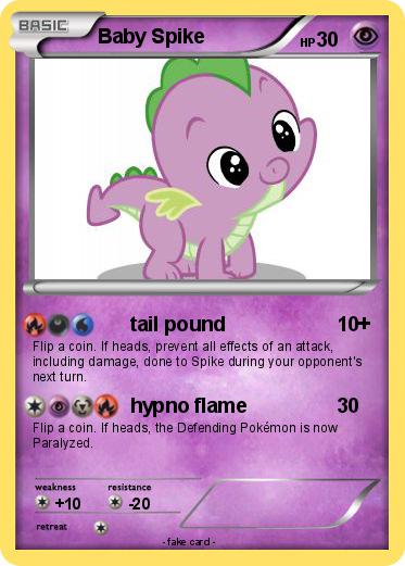 Pokémon Baby Spike 4 4 - tail pound - My Pokemon Card