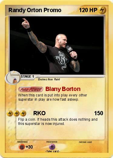 Pokémon Randy Orton Promo - Blany Borton - My Pokemon Card