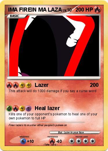 Pokémon IMA FIREIN MA LAZA - Lazer - My Pokemon Card