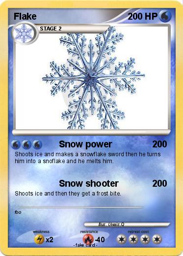 Pokémon Flake 4 4 - Snow power - My Pokemon Card