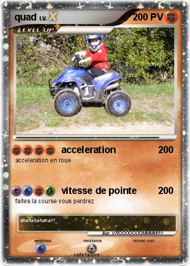 Pokémon quad 80 80 - acceleration - Ma carte Pokémon