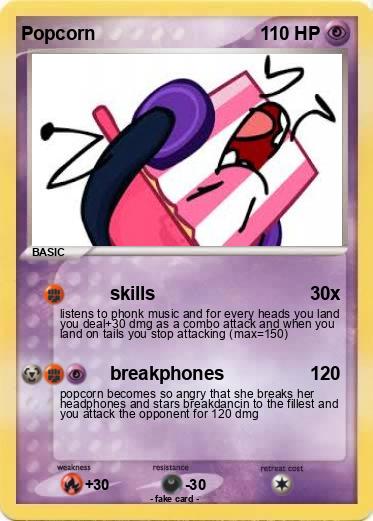 Pokémon Popcorn 136 136 - skills - My Pokemon Card