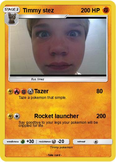 Pokémon Timmy stez - Tazer - My Pokemon Card