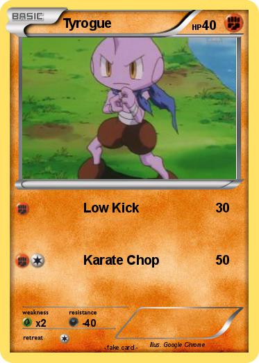 Pokémon Tyrogue 21 21 - Low Kick - My Pokemon Card