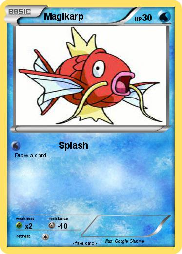 Pokémon Magikarp 961 961 - Splash - My Pokemon Card