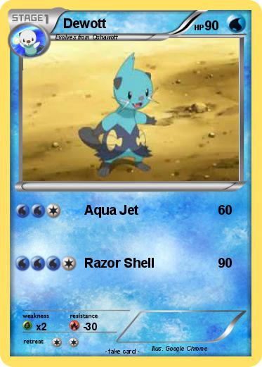 Pokémon Dewott 401 401 - Aqua Jet - My Pokemon Card