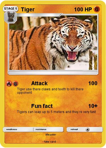 Pokémon Tiger 1240 1240 - Attack - My Pokemon Card