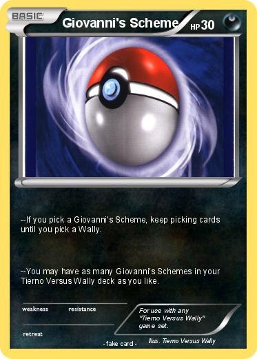 Pokémon Giovanni s Scheme - My Pokemon Card