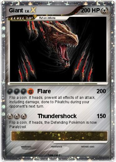 Pokémon Giant 1016 1016 - Flare - My Pokemon Card