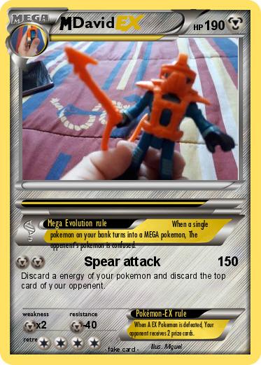 Pokémon David 1991 1991 - Spear attack - My Pokemon Card