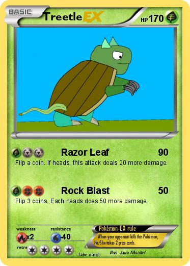 Pokémon Treetle 1 1 - Razor Leaf - My Pokemon Card