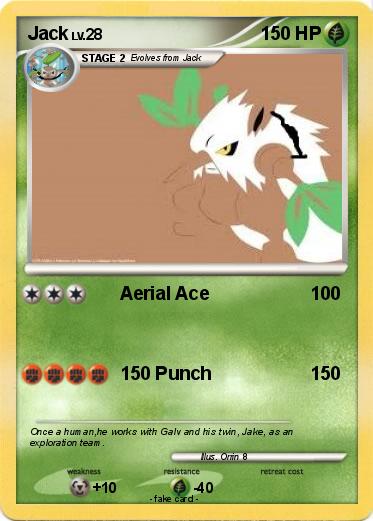 Pokémon Jack 1358 1358 - Aerial Ace - My Pokemon Card