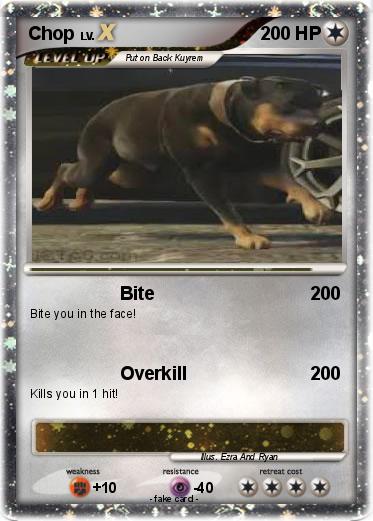 Pokémon Chop 278 278 - Bite - My Pokemon Card