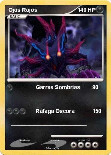 Pokémon Ojos Rojos - Garras Sombrías - My Pokemon Card