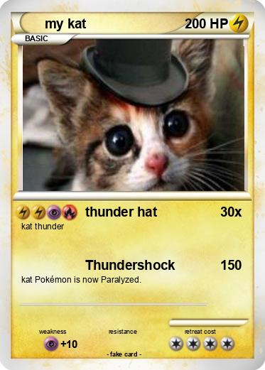 Pokémon my kat - thunder hat - My Pokemon Card