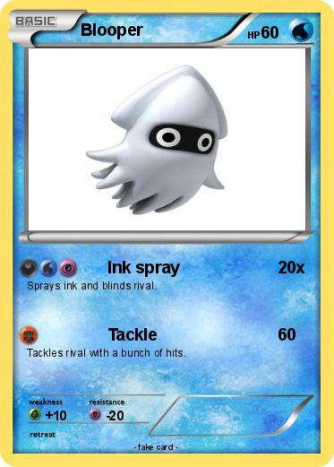 Pokémon Blooper 102 102 - Ink spray - My Pokemon Card