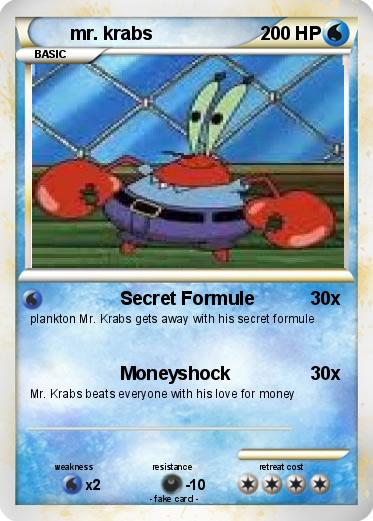 Pokémon mr krabs 46 46 - Secret Formule - My Pokemon Card