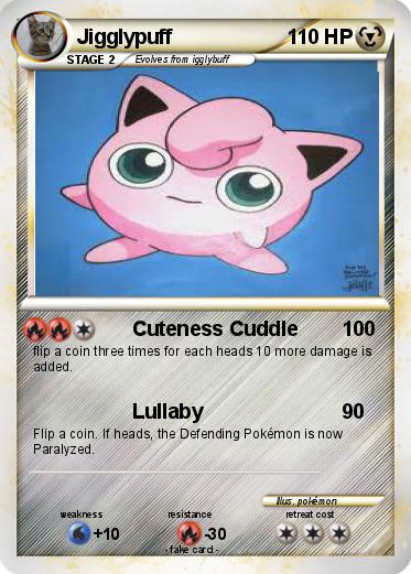 Pokémon Jigglypuff 240 240 - Cuteness Cuddle - My Pokemon Card