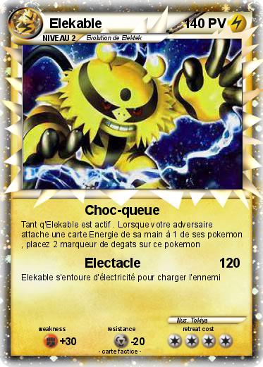 Pokémon Elekable 276 276 - Choc-queue - Ma carte Pokémon