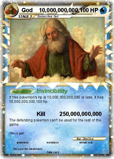 Pokémon God 10 000 000 000 000 - Invincibility - My Pokemon Card