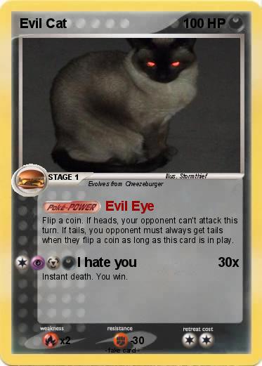 Pokémon Evil Cat 47 47 - Evil Eye - My Pokemon Card