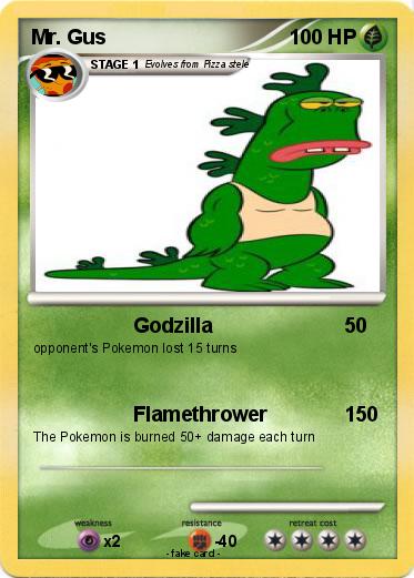 Pokémon Mr Gus 13 13 - Godzilla - My Pokemon Card