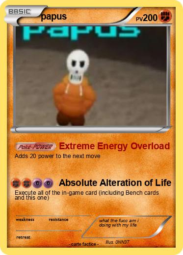 Pokémon papus - Extreme Energy Overload - Ma carte Pokémon