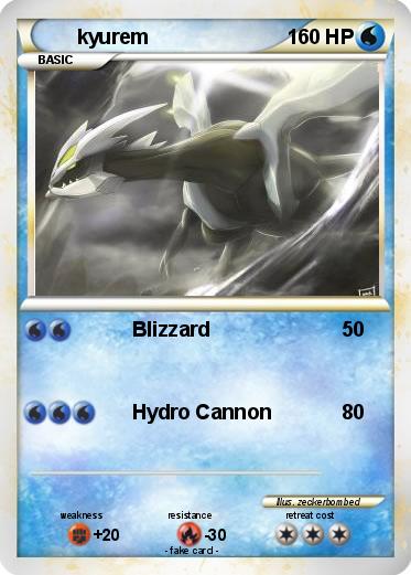 Pokémon kyurem 605 605 - Blizzard - My Pokemon Card