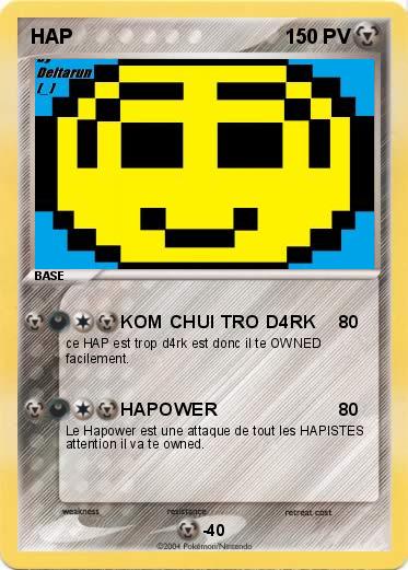 Pokémon HAP 22 22 - KOM CHUI TRO D4RK - Ma carte Pokémon