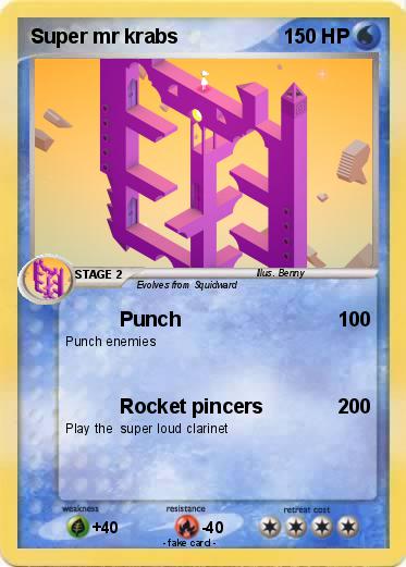 Pokémon Super mr krabs - Punch - My Pokemon Card