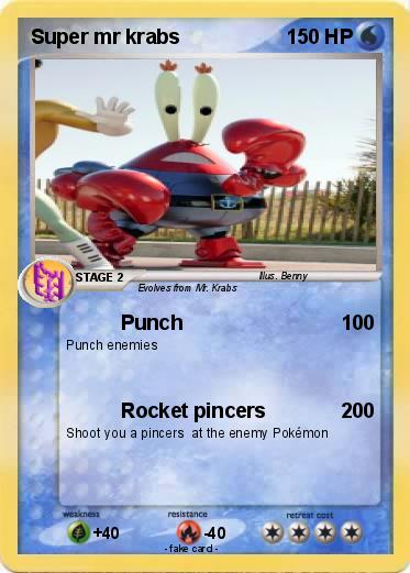 Pokémon Super mr krabs 1 1 - Punch - My Pokemon Card