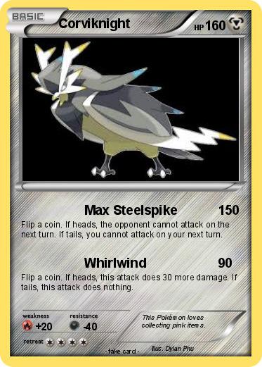 Pokémon Corviknight 9 9 - Max Steelspike - My Pokemon Card