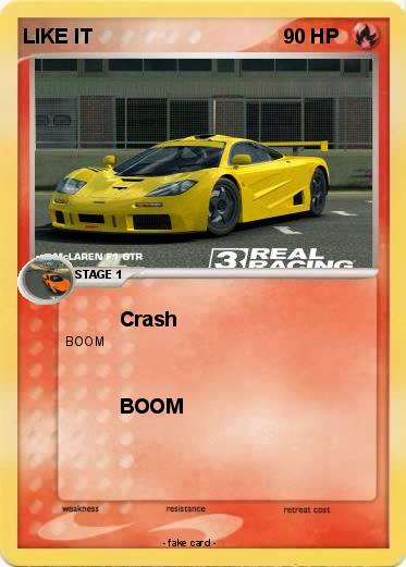Pokémon Mclaren F1 gtr - Crash - My Pokemon Card
