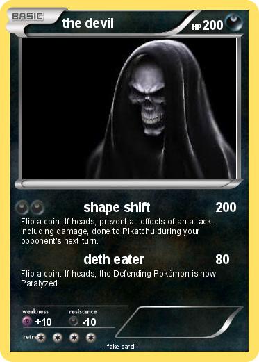 Pokémon the devil 92 92 - shape shift - My Pokemon Card