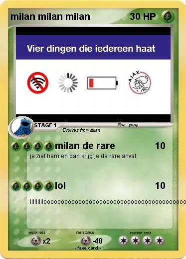 Pokémon milan milan milan - milan de rare - My Pokemon Card