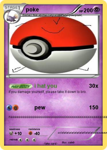 Pokémon poke 994 994 - i hat you - My Pokemon Card