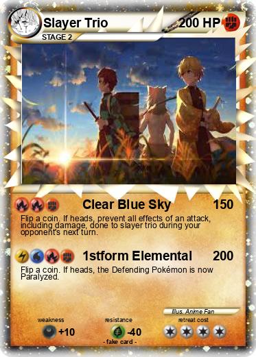 Pokémon Slayer Trio - Clear Blue Sky - My Pokemon Card