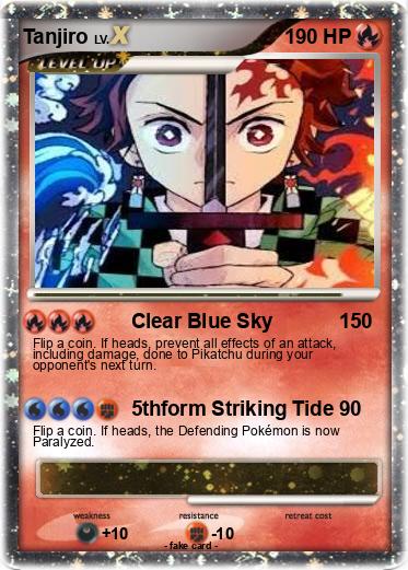 Pokémon Tanjiro 138 138 - Clear Blue Sky - My Pokemon Card