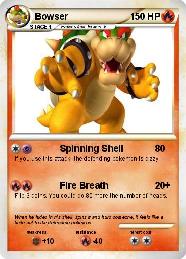 Pokémon Bowser 1152 1152 - Spinning Shell - My Pokemon Card