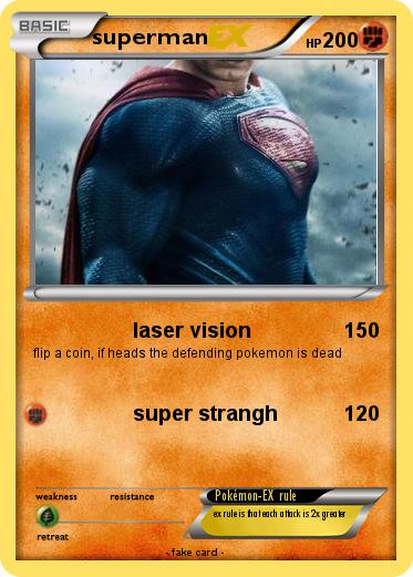Pokémon superman 815 815 - laser vision - My Pokemon Card